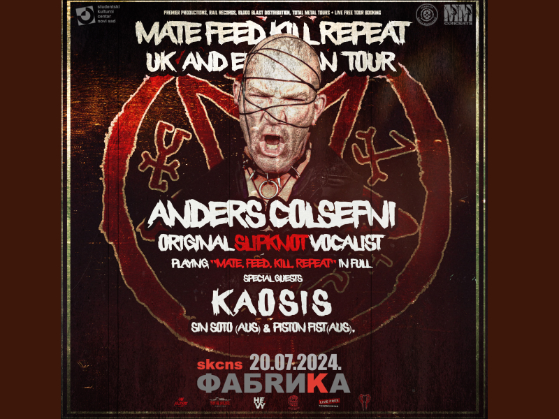 Anders Colsefni - GIGS TIX Srbija - gigstix.com