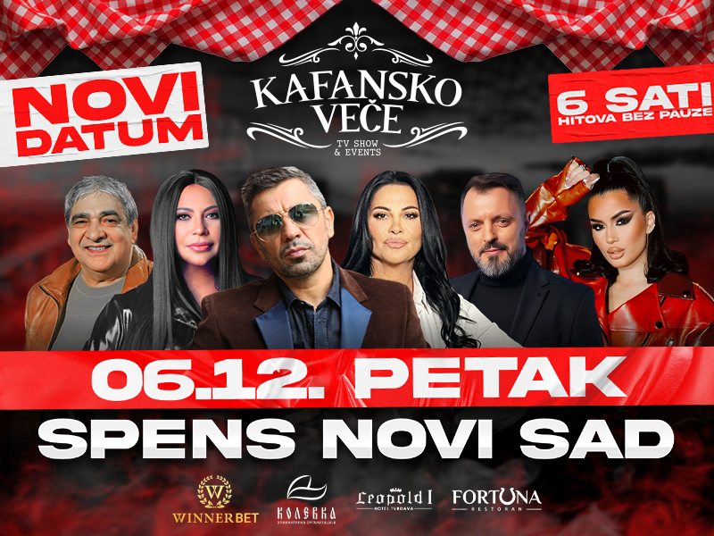 Kafansko veče - GIGS TIX Srbija - gigstix.com