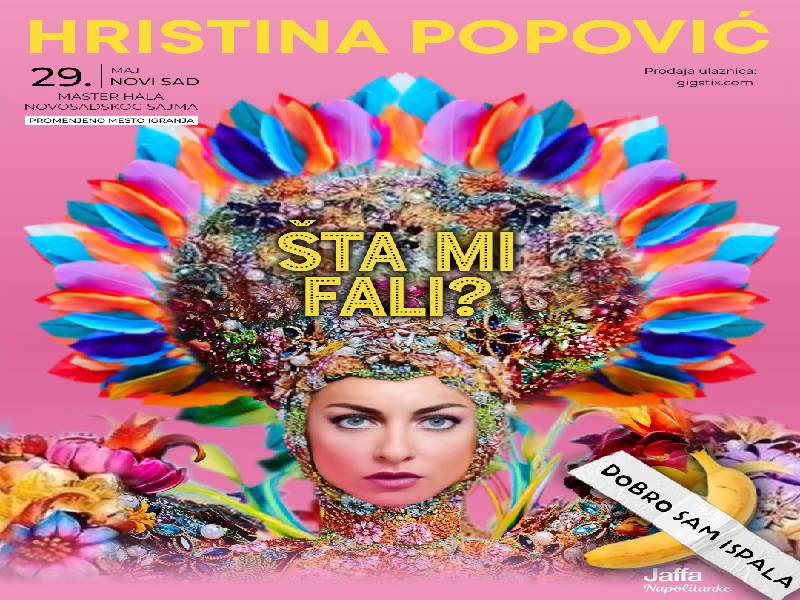 Dobro sam ispala šta mi fali - GIGS TIX Srbija - gigstix.com